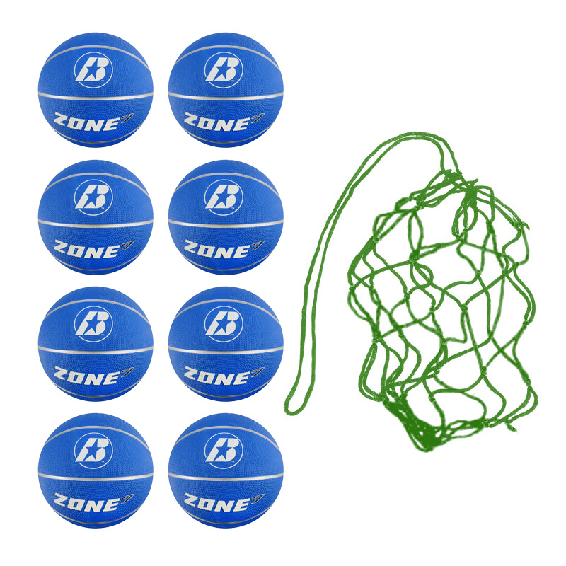 Net and 8 Zone Basketball Size 7 (Blue)